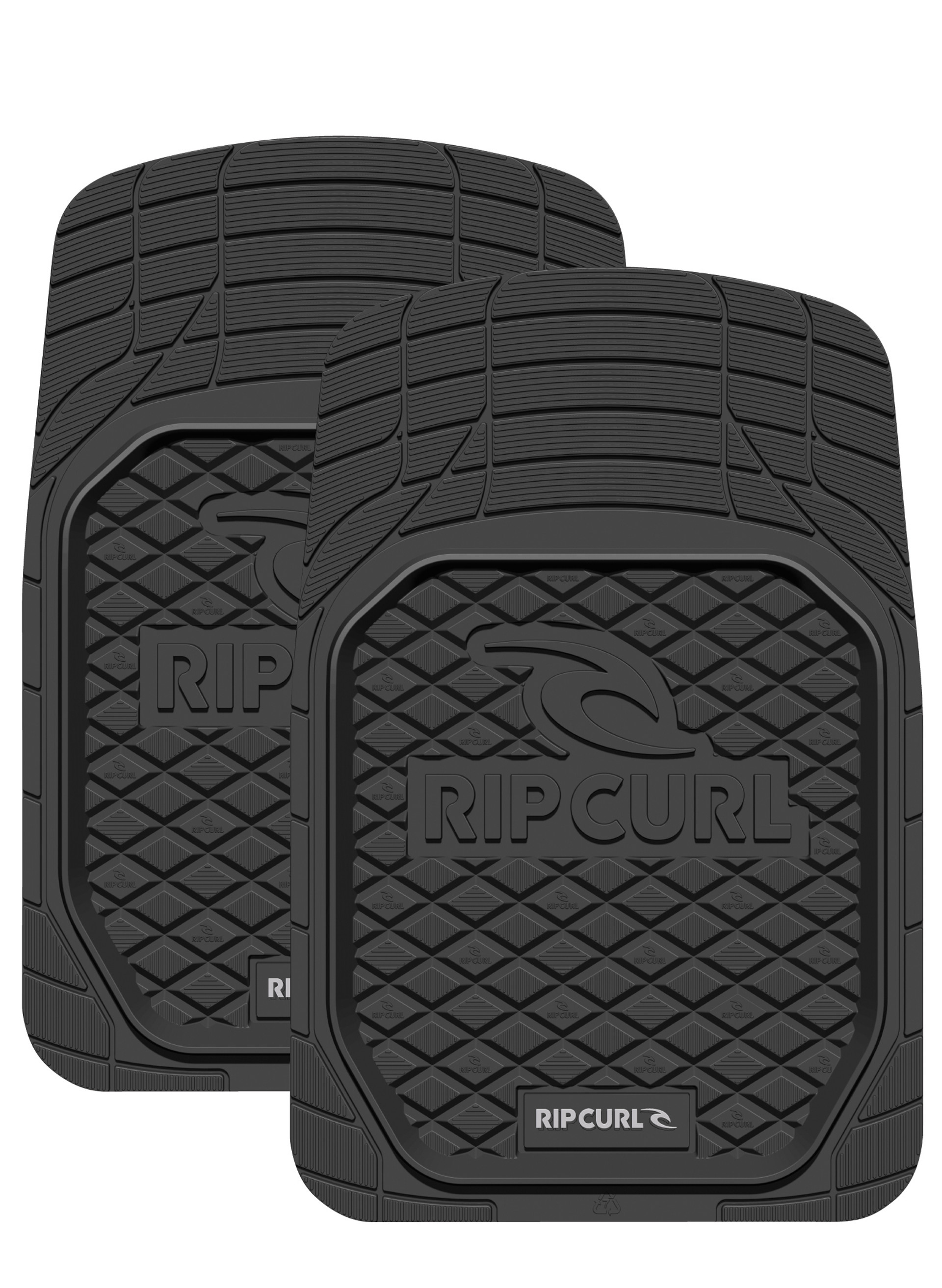 RIP CURL DEEP DISH RUBBER Car Floor Mats in BLACK